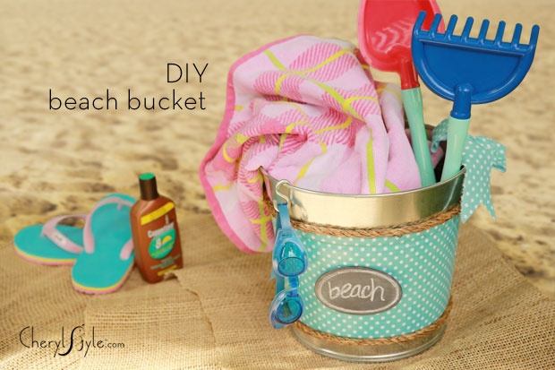 DIY beach bucket - Everyday Dishes