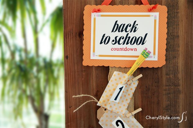 DIY back-to-school countdown calendar - Everyday Dishes