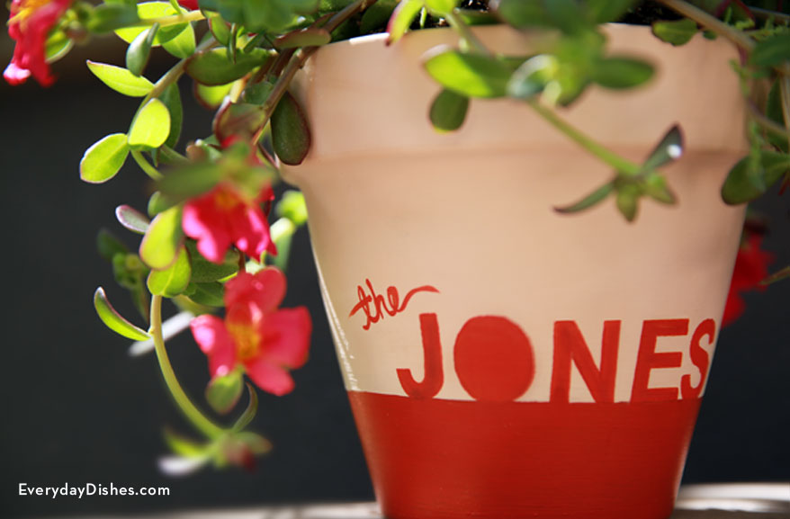 DIY personalized planter – Everyday Dishes & DIY