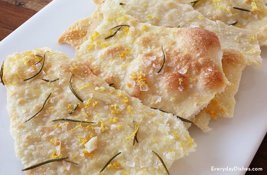 Lemon Rosemary Crispy Flatbread Recipe