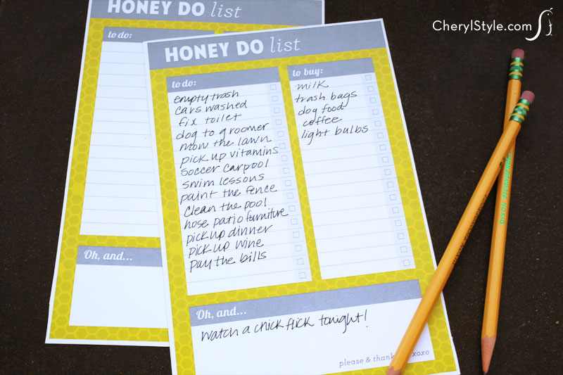 Printable Honey Do List Mother s Day Gift Idea Everyday Dishes