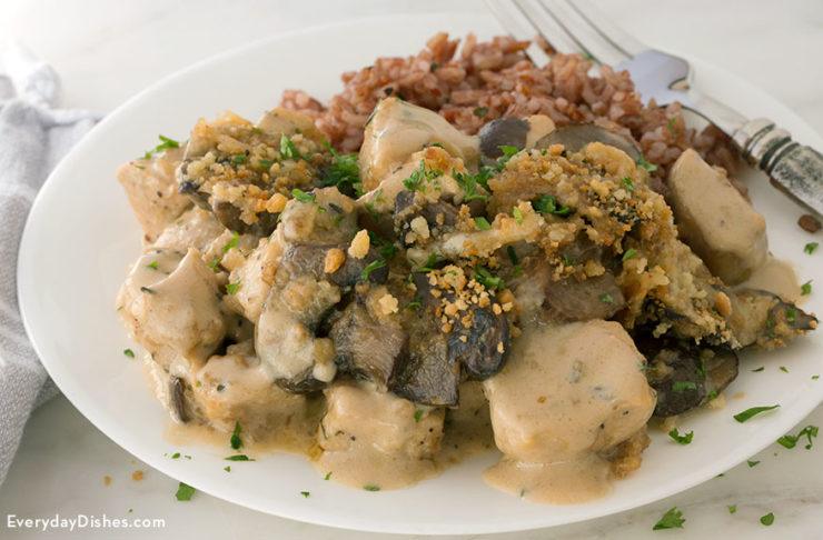 Savory Mushroom Asiago Chicken Recipe