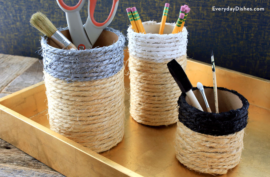 How to Make Rope-Wrapped Containers