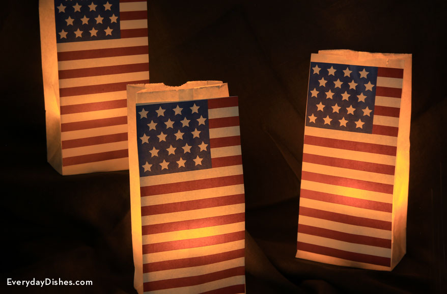Printable Paper Lanterns for 4th of July