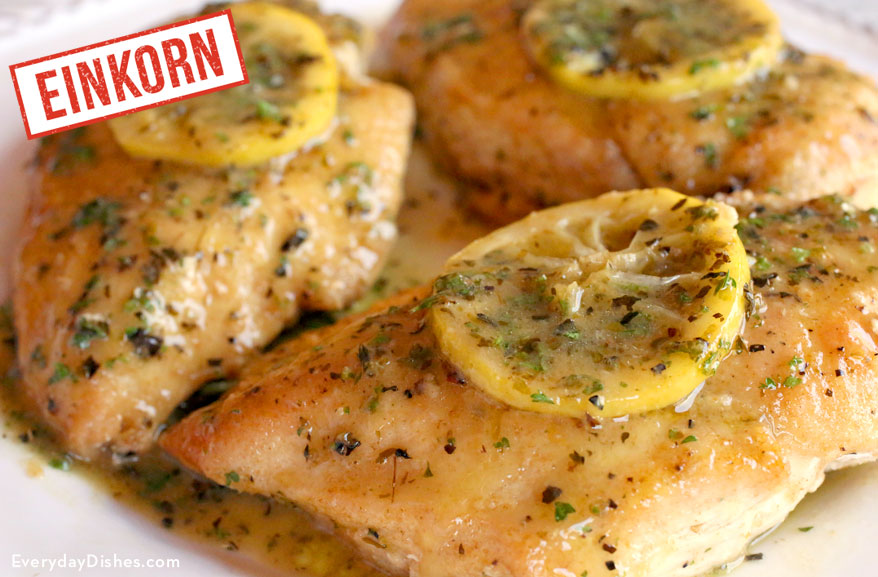 Lemon Chicken Recipe Made with Einkorn Flour