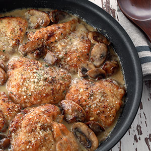 Savory Mushroom Asiago Chicken Recipe