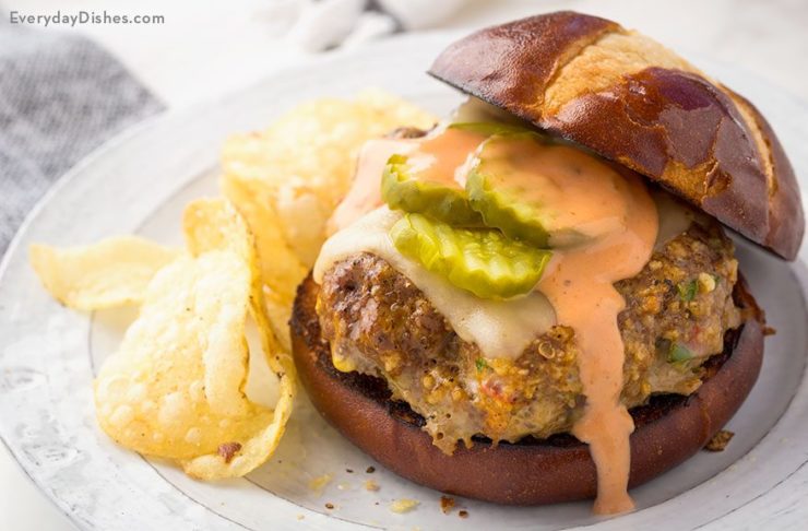 Quick and Easy Southwest Salsa Burger Recipe Video