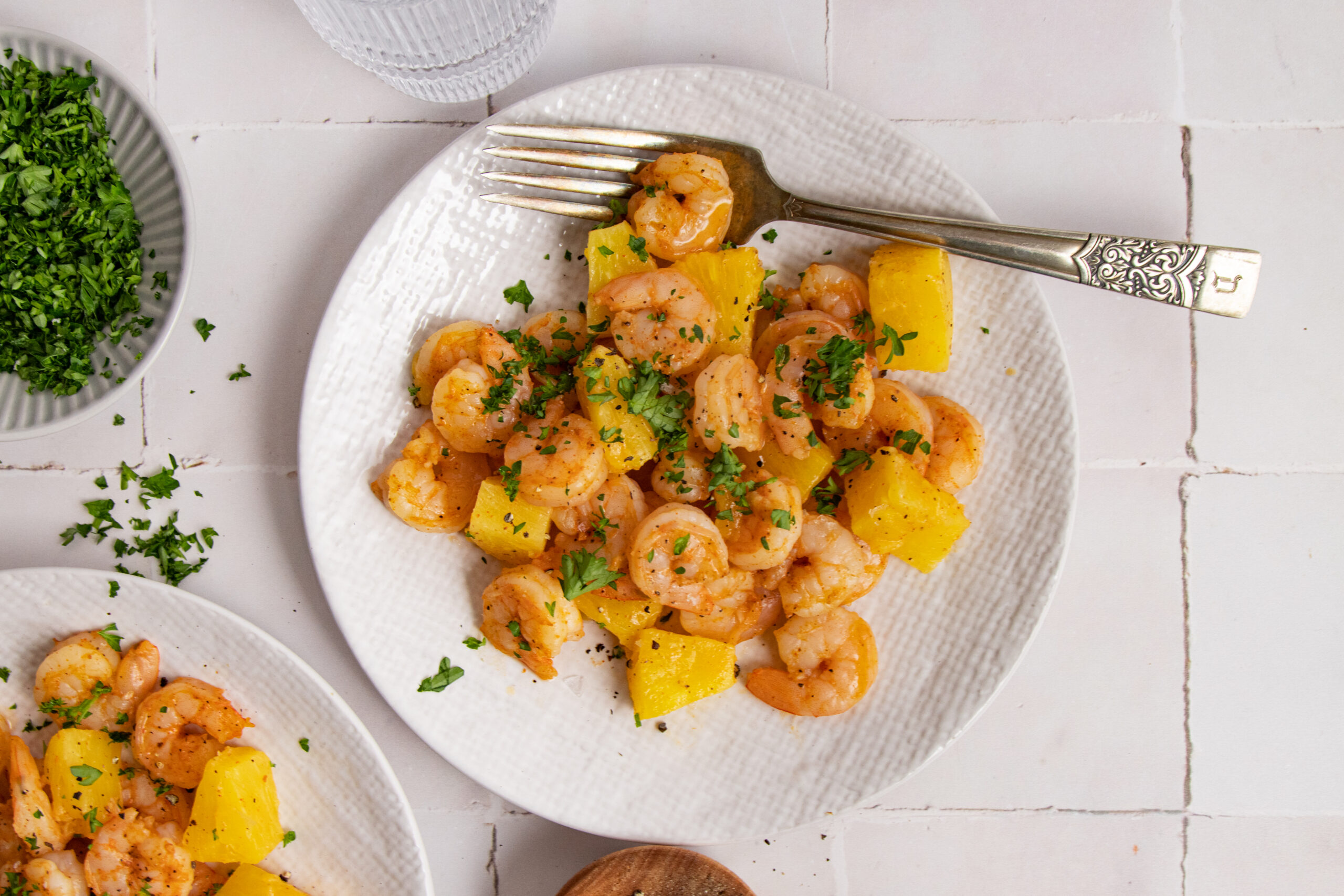 15-Minute Garlic Butter Shrimp with Pineapple