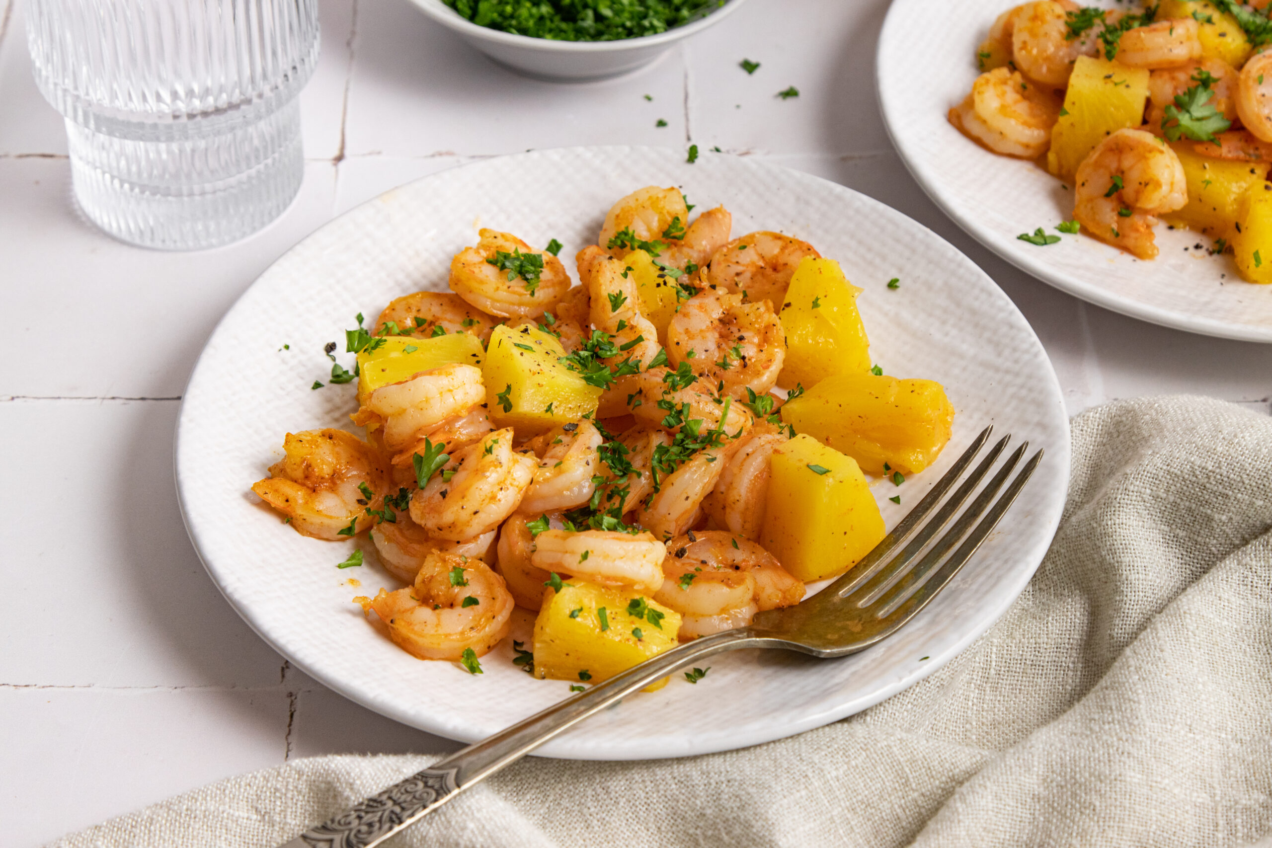 15-Minute Garlic Butter Shrimp with Pineapple