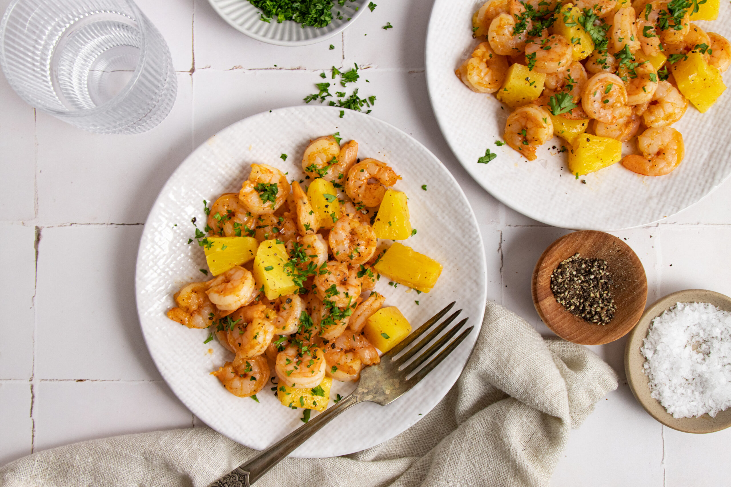 15-Minute Garlic Butter Shrimp with Pineapple